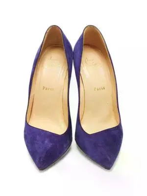CHRISTIAN LOUBOUTIN Pigalle Follies Suede Pumps - Blue