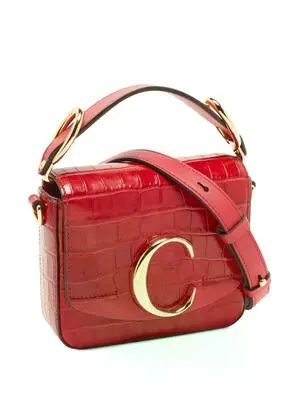 Chloé Mini Croc-embossed Bag