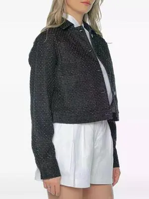 Armani Exchange Embellished Crop Jacket