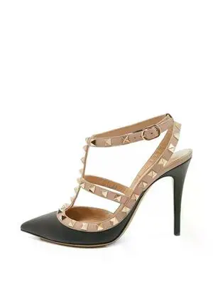 Valentino Garavani Rockstud Caged Pumps - Black