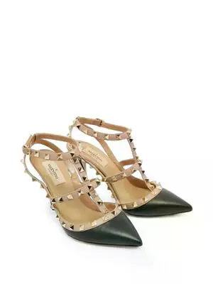 Valentino Garavani Rockstud Caged Pumps - Black