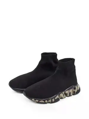 Balenciaga Speed Trainer Knit Sneakers - Black