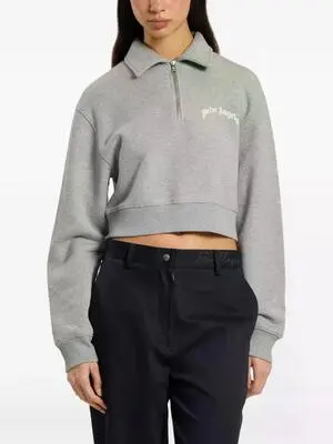 Palm Angels Textured Sweatshirts Hoodies For Women