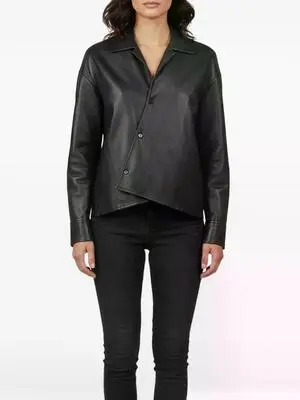 Loewe Asymmetric Hem Leather Jacket