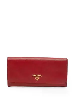 Prada Saffiano Leather Flap Wallet