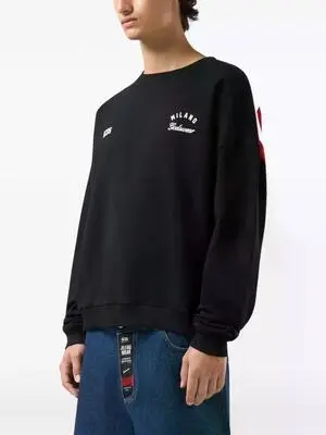 Gcds Logo-print Panelled Sweatshirt