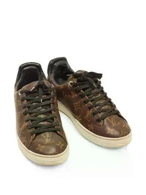 LOUIS VUITTON Front Row Monogram Canvas Low-top Sneakers