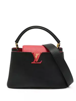 LOUIS VUITTON Capucines Mm Tote Bag - Black