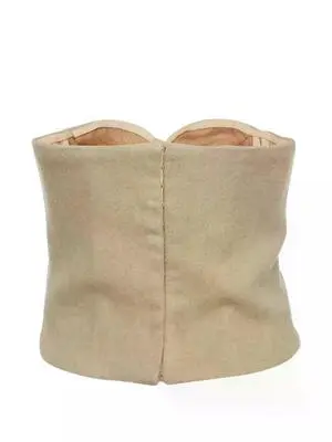 Magda Butrym Sculpted Corset Top - Neutrals