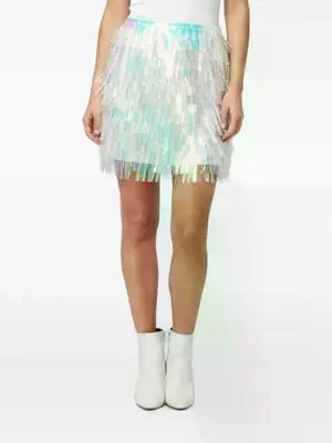 Dolce & Gabbana Iridescent Fringed Mini Skirt