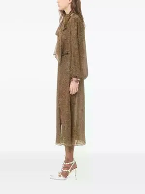 Valentino Garavani Creponne Lamé Dress