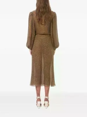 Valentino Garavani Creponne Lamé Dress