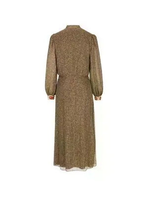 Valentino Garavani Creponne Lamé Dress