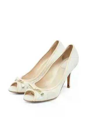 Dior Cannage Quilted Bow-embellished Pumps