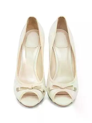 Dior Cannage Quilted Bow-embellished Pumps