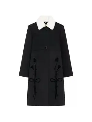 Valentino Garavani Embroidered Compact Drap Coat