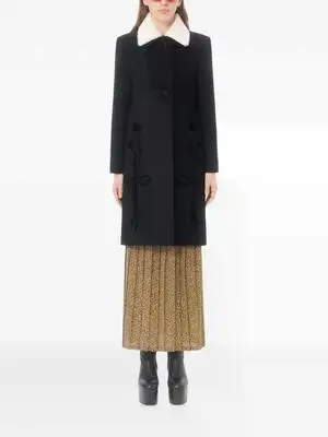 Valentino Garavani Embroidered Compact Drap Coat