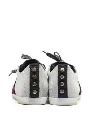 Gucci Web Stripe Studded Sneakers
