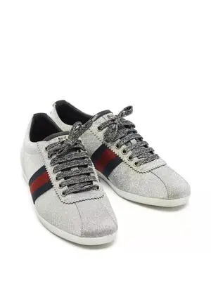 Gucci Web Stripe Studded Sneakers