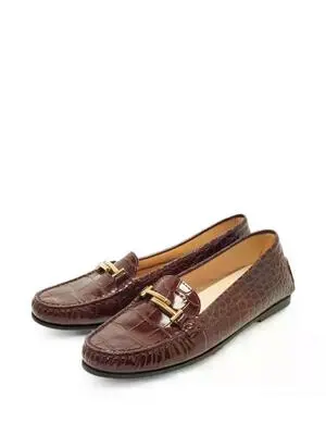 TOD'S Croc-embossed Loafers