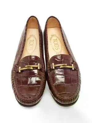 TOD'S Croc-embossed Loafers