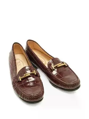 TOD'S Croc-embossed Loafers