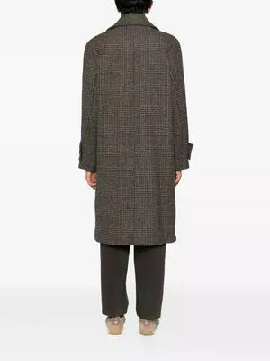 Sandro Checked Double-breasted Coat