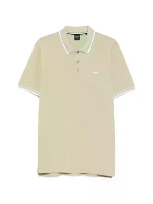 BOSS Parlay 190 Logo-print Tipped Polo Shirt