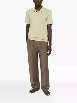 BOSS Parlay 190 Logo-print Tipped Polo Shirt
