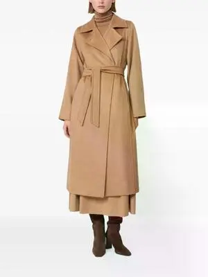 Max Mara Manuela Icon Belted Camel-hair Coat - Brown