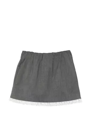 Maje Lace-trim Mini Skirt