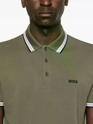 BOSS Paddy Logo-embroidered Polo Shirt