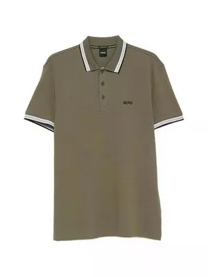BOSS Paddy Logo-embroidered Polo Shirt - Green