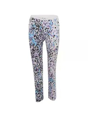 Roberto Cavalli Abstract Print Slim Cut Track Pants