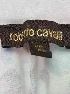 Roberto Cavalli Abstract Print Slim Cut Track Pants