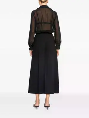 NISSA Pearl-detail Chiffon Shirt