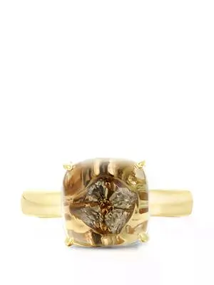 ADELYA JEWELLERY Embellishment Ring - Gold