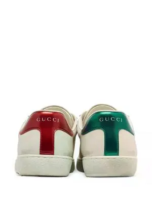 Gucci Ace Blade-print Leather Sneakers