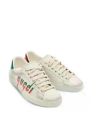 Gucci Ace Blade-print Leather Sneakers
