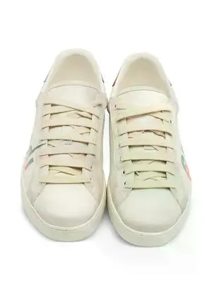Gucci Ace Blade-print Leather Sneakers