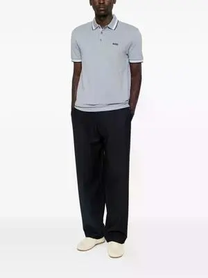 BOSS Paddy Logo-embroidered Tipped Polo Shirt