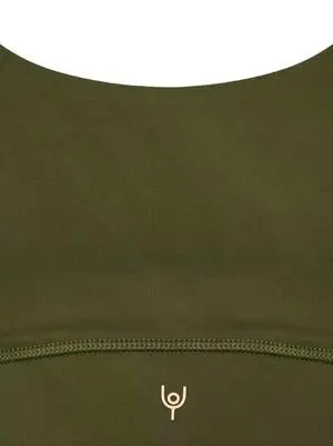 NOW YOU LIVE Leamington Logo-print Sport Bra - Green