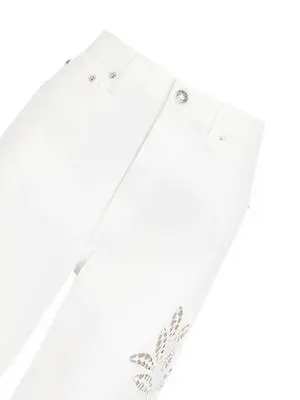 Rag & Bone Shea Floral-cutout Jeans - White