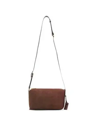 JOY GRYSON Crescent Suede Shoulder Bag