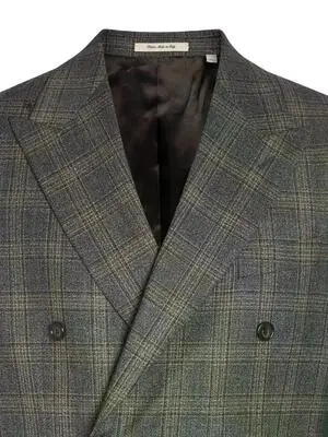 Gant Double-breasted Checked Blazer