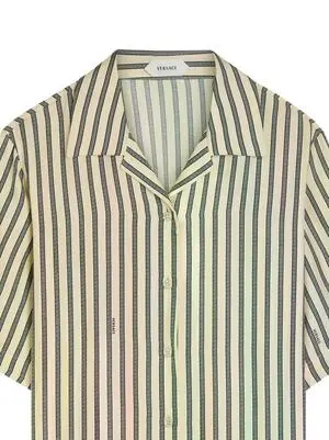 Versace Printed Silk Twill Shirt
