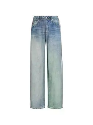Rag & Bone Miramar Side-stripe Wide-leg Jeans - Blue