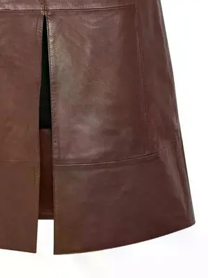 SKIIM Farrah Panelled Leather Midi Skirt