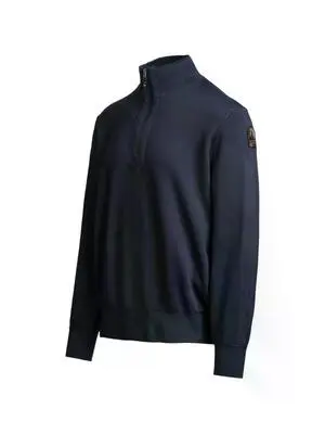 PARAJUMPERS Basic Scoe Half-zip Sweater - Blue