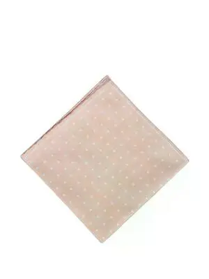 PAOLO ALBIZZATI Geometric-print Polka-dot Pocket Square